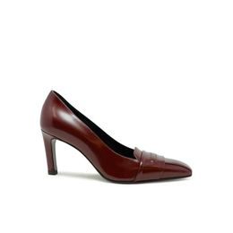 Lella Baldi Hohe Schuhe - Lt2473sb Laredo Bordeaux Leather Pumps - Gr. 37 (EU) - in Schwarz - f&uuml;r Damen
