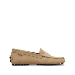 Tod's Tod's Low-Top Sneaker - Classic Suede Calfskin Loafers - Gr. 38,5 (EU) - in Beige - f&uuml;r Damen