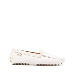 Tod's Tod's Low-Top Sneaker - Moccasin-Style Flat Shoes In Smooth Calfskin - Gr. 38 (EU) - in Wei&szlig; - f&uuml;r Damen