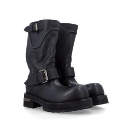 Balenciaga Stiefel - Venom Leather Bootie - Gr. 44 (EU) - in Schwarz - f&uuml;r Damen