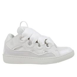 Lanvin Low-Top Sneaker - Minimalistic White Curb Sneakers With Elevated Sol - Gr. 37 (EU) - in Wei&szlig; - f&uuml;r Damen