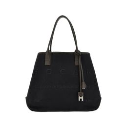Hogan Hobo Bags - Trapezoidal Shopper Bag With Leather Accents - Gr. unisize - in Schwarz - f&uuml;r Damen
