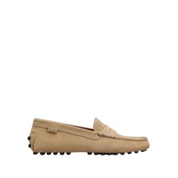 Tod's Classic Brown Leather Moccasins With Distinctive D - Gr. 37 (EU) - in Braun