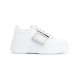 Roger Vivier Low-Top Sneaker - Viv` Skate Sneakers - Gr. 40 (EU) - in Wei&szlig; - f&uuml;r Damen