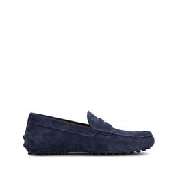 Tod's Tod's Loafer - Moccasin-Style Blue Calfskin Flat Shoes - Gr. 7 - in Schwarz - f&uuml;r Damen