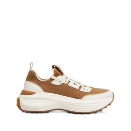 Tod's Tod's Low-Top Sneaker - Brown Silk And Nylon Sneakers - Gr. 39 (EU) - in Wei&szlig; - f&uuml;r Damen