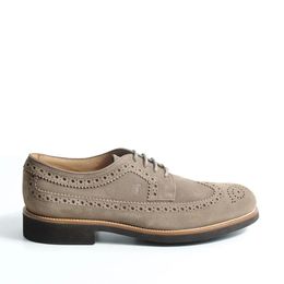 Tod's Derby Legato In Suede Taupe - Gr. 8 - in Braun