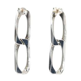 Emanuele Bicocchi Ohrringe - Silver Chain Link Earrings - Gr. unisize - in Mehrfarbig - f&uuml;r Damen