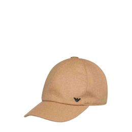 Emporio Armani Caps & M&uuml;tzen - Wool Blend Felt Baseball Cap - Gr. L - in Braun - f&uuml;r Damen