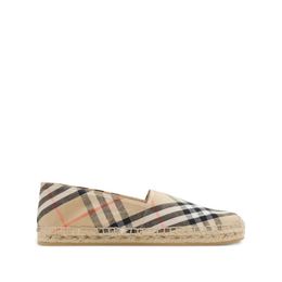Burberry Classic Slip-On Flat Shoes With Check Pattern - Gr. 37 (EU) - in Beige