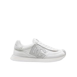 Dolce & Gabbana Dolce&Gabbana Low-Top Sneaker - Cushion Sneaker In Mixed Materials Color White - Gr. 41,5 (EU) - in Wei&szlig; - f&uuml;r Damen