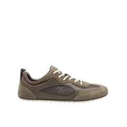 Tory Burch Low-Top Sneaker - Field Sneakers In Olive Suede And Mesh - Gr. 8 - in Grau - f&uuml;r Damen