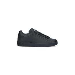 Dolce & Gabbana Dolce&Gabbana Low-Top Sneaker - 'Portofino' Sneakers &ndash; Black - Gr. 39,5 (EU) - in Schwarz - f&uuml;r Damen