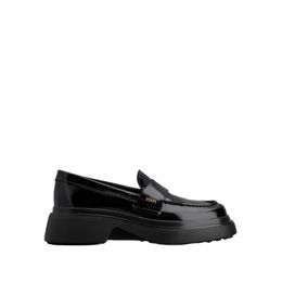 Tod's Timeless Black Calfskin Loafers With Textured Sole - Gr. 36 (EU) - in Schwarz