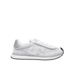 Dolce & Gabbana Dolce&Gabbana Low-Top Sneaker - Sneaker Cushion In Mixed Materials Color Grey/Whit - Gr. 41,5 (EU) - in Wei&szlig; - f&uuml;r Damen