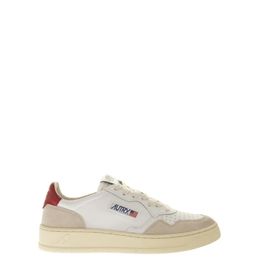 Autry Low-Top Sneaker - Medalist Low Leather And Suede Sneakers - Gr. 46 (EU) - in Beige - f&uuml;r Damen