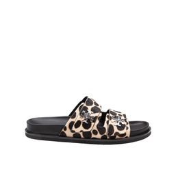 Tory Burch Sandalen - Sporty Slider Sandal With Swivel Details - Gr. 7_5 - in Grau - f&uuml;r Damen