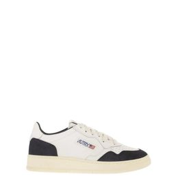 Autry Low-Top Sneaker - Medalist Low - Leather And Suede Sneakers - Gr. 43 (EU) - in Beige - f&uuml;r Damen