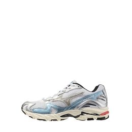 Mizuno Low-Top Sneaker - Breathable White Mesh Wave Rider 10 Sneakers - Gr. 5 - in Grau - f&uuml;r Damen
