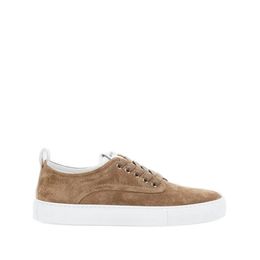 Givenchy Low-Top Sneaker - Suede Leather Flat Shoes With Lace-Up Front - Gr. 40 (EU) - in Wei&szlig; - f&uuml;r Damen