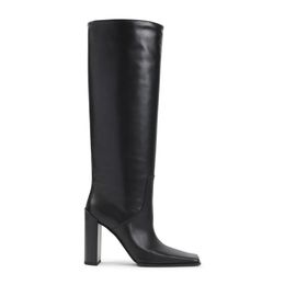 Alaia Stiefel - Black Calf Leather Ankle Boots - Gr. 37 (EU) - in Schwarz - f&uuml;r Damen