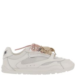 Pinko Low-Top Sneaker - Two-Tone Lace-Up Sneakers With Technical Mesh Inse - Gr. 36 (EU) - in Wei&szlig; - f&uuml;r Damen