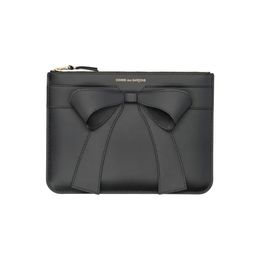 Comme des Gar&ccedil;ons Comme des Garcons Clutches - Big Bow Leather Pouch - Gr. unisize - in Grau - f&uuml;r Damen