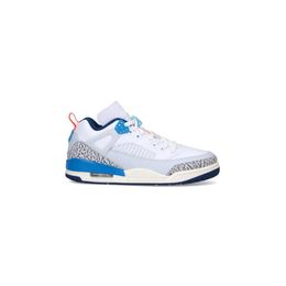 Nike Low-Top Sneaker - "Jordan Spizike Low" Sneakers, In White Leather - Gr. 7_5 - in Blau - f&uuml;r Damen