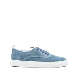 Givenchy Low-Top Sneaker - Minimalistic Blue Suede Sneakers With Rubber Sole - Gr. 44 (EU) - in Blau - f&uuml;r Damen