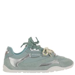 Pinko Low-Top Sneaker - Structured Two-Tone Sneakers With Contrasting Deta - Gr. 37 (EU) - in Grau - f&uuml;r Damen