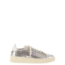 Autry Low-Top Sneaker - Dallas - Sequinned Trainers - Gr. 37 (EU) - in Beige - f&uuml;r Damen