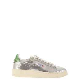 Autry Low-Top Sneaker - Dallas - Sequinned Trainers - Gr. 39 (EU) - in Beige - f&uuml;r Damen