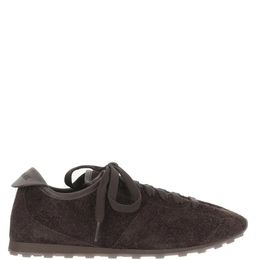 Jacquemus Low-Top Sneaker - Suede Leather Sneakers With Tapered Toe - Gr. 40 (EU) - in Schwarz - f&uuml;r Damen