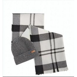 Barbour T&uuml;cher & Schals - Pendle Beine & Blair Tartan Scarf - Gr. unisize - in Wei&szlig; - f&uuml;r Damen