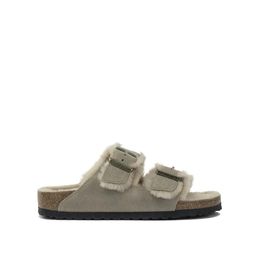 Birkenstock Sandalen - "Arizona Shearling" Sandals - Gr. 40 (EU) - in Braun - f&uuml;r Damen
