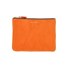 Comme des Gar&ccedil;ons Comme des Garcons Crossbody Bags - Textured Leather Pouch - Gr. unisize - in Orange - f&uuml;r Damen