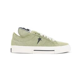 Rick Owens Low-Top Sneaker - Onestr Acid Green Calf Hair Sneakers - Gr. 7_5 - in Beige - f&uuml;r Damen