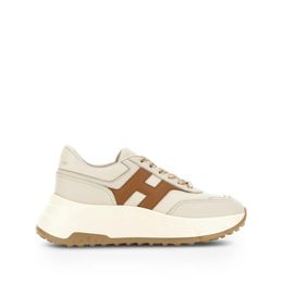 Hogan Low-Top Sneaker - Silk And Nylon Sneakers - Gr. 39,5 (EU) - in Beige - f&uuml;r Damen