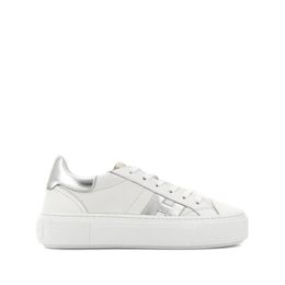 Hogan Low-Top Sneaker - Low-Top Sneakers With Silver Accents - Gr. 36 (EU) - in Wei&szlig; - f&uuml;r Damen