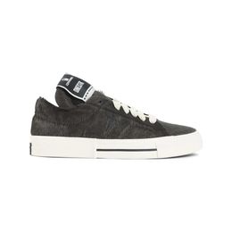 Rick Owens Low-Top Sneaker - Onestr Dark Dust Brown Calf Hair Sneakers - Gr. 10 - in Wei&szlig; - f&uuml;r Damen