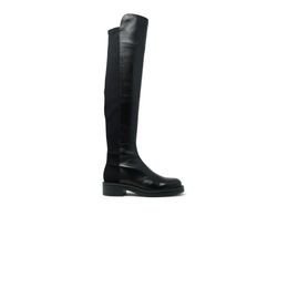 Stuart Weitzman Stiefel - Sm396 Black Nappa 5050 Celia Boots - Gr. 7 - in Schwarz - f&uuml;r Damen