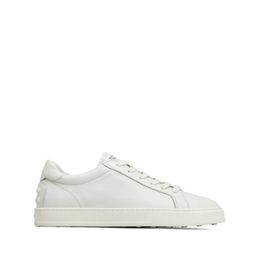 Tod's Tod's Low-Top Sneaker - Classic White Calfskin Lace-Up Sneakers - Gr. 10 - in Wei&szlig; - f&uuml;r Damen