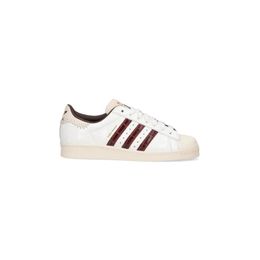 ADIDAS X WALES BONNER Low-Top Sneaker - "Superstar" Sneakers, In Cream Leather, Crocodile - Gr. 6 - in Beige - f&uuml;r Damen