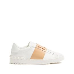 Valentino Garavani Low-Top Sneaker - White Leather Flat Shoes - Gr. 44 (EU) - in Wei&szlig; - f&uuml;r Damen