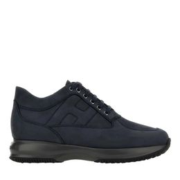 Hogan Low-Top Sneaker - Contemporary Blue Calfskin Hogan Interactive Shoes - Gr. 6 - in Schwarz - f&uuml;r Damen