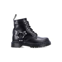 Dr. Martens Stiefel - Black Leather 1460 Harness Boots - Gr. 6_5 - in Schwarz - f&uuml;r Damen