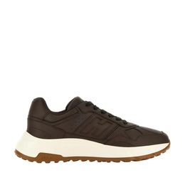 Hogan Low-Top Sneaker - Hyperlight H Sneakers In Calfskin Leather - Gr. 7 - in Schwarz - f&uuml;r Damen