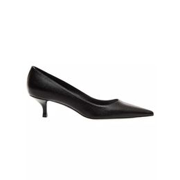 Stuart Weitzman Hohe Schuhe - Black Leather Hammered Pumps - Gr. 37,5 (EU) - in Schwarz - f&uuml;r Damen