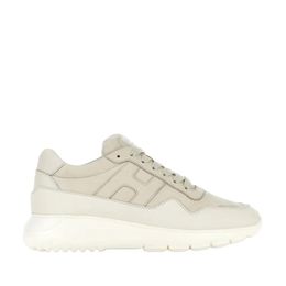 Hogan Low-Top Sneaker - Interactive3 Leather Sneakers With Cushioned Sole - Gr. 9 - in Beige - f&uuml;r Damen