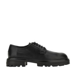 Hogan Polished Leather Derby Shoes - Gr. 6_5 - in Schwarz